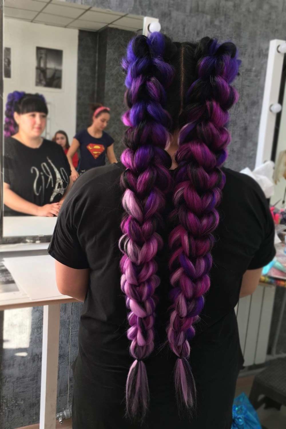 25 Inspirational Ideas For Your Purple Braids