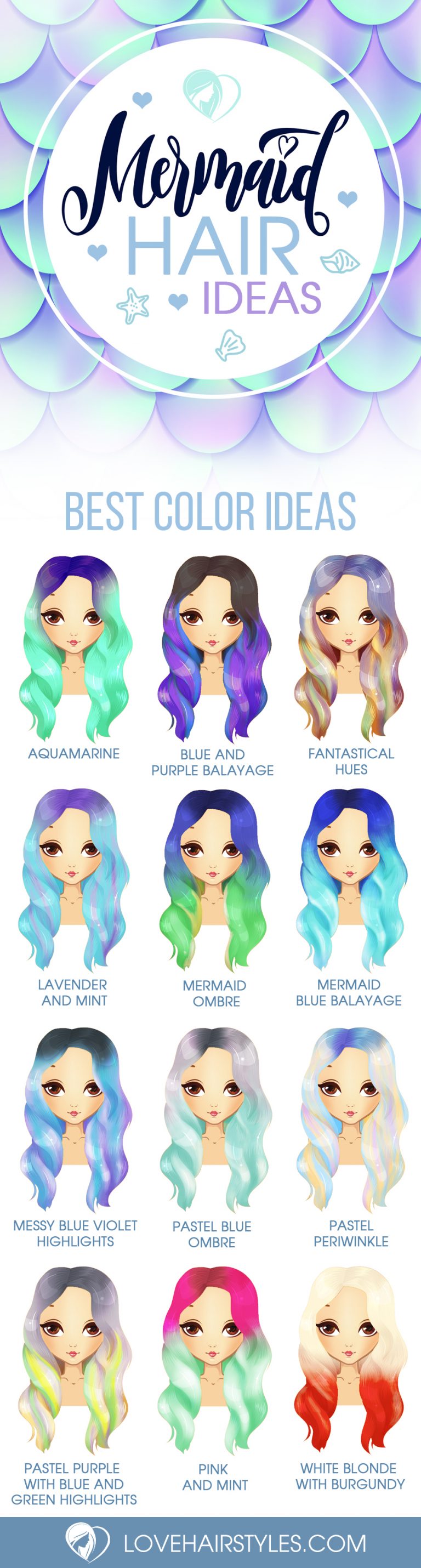 15 Bold And Trendy Mermaid Hair Ideas