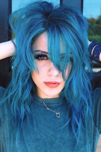 Ethereal Looks With Blue Hair