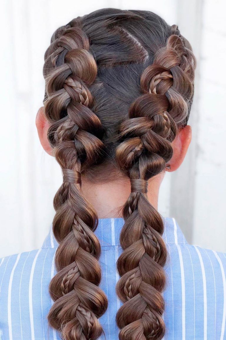 Two Braids Are A Stylish Comeback Of Your Childhood