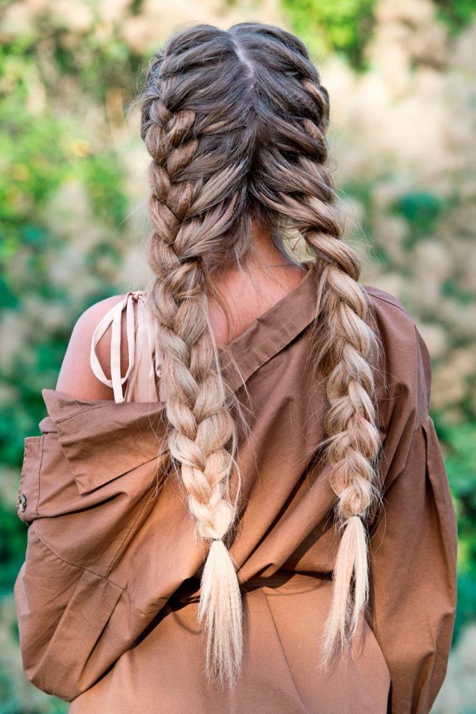 Two Braids Are A Stylish Comeback Of Your Childhood