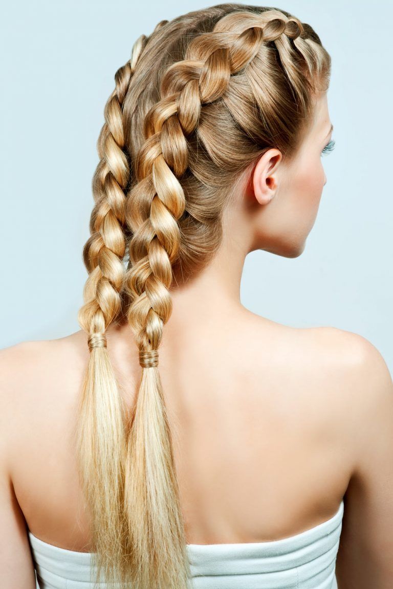Two Braids Are A Stylish Comeback Of Your Childhood