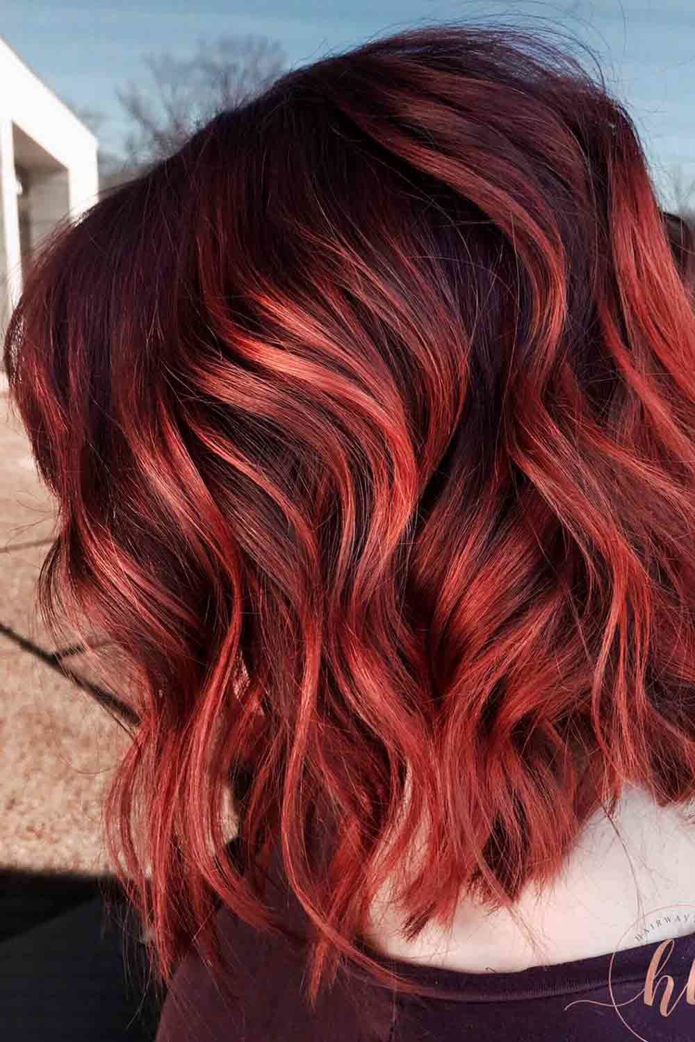 The Most Popular Shades Of Dark Red Hair For Distinctive Looks
