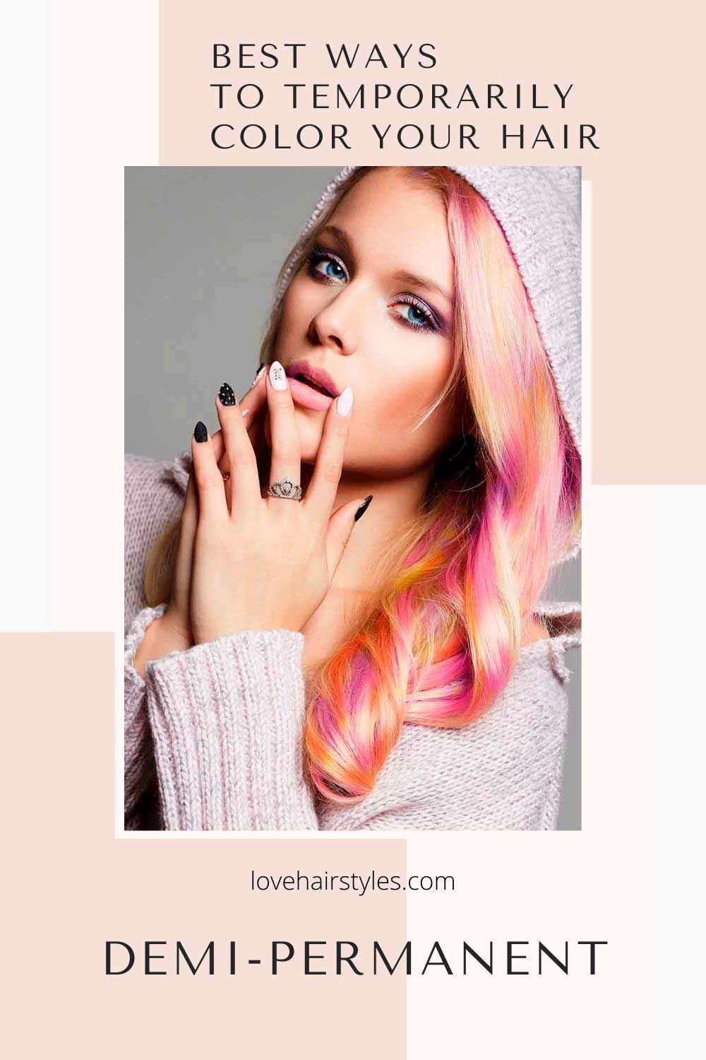22 Ways And Ideas To Have Fun WIth Temporary Hair Color