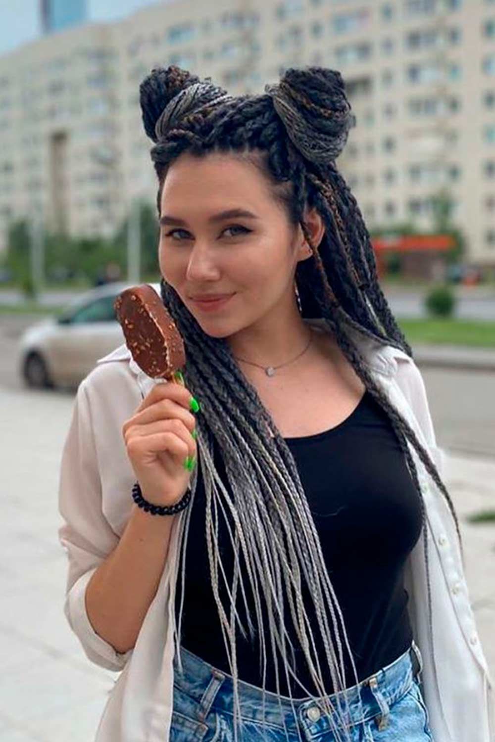 Fabulous Ideas To Rock Micro Braids And Look Different