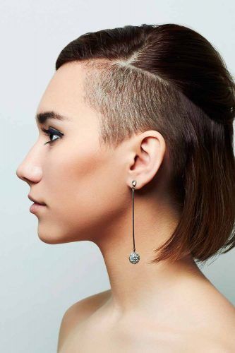 Cute and Rebellious Half Shaved Head Hairstyles