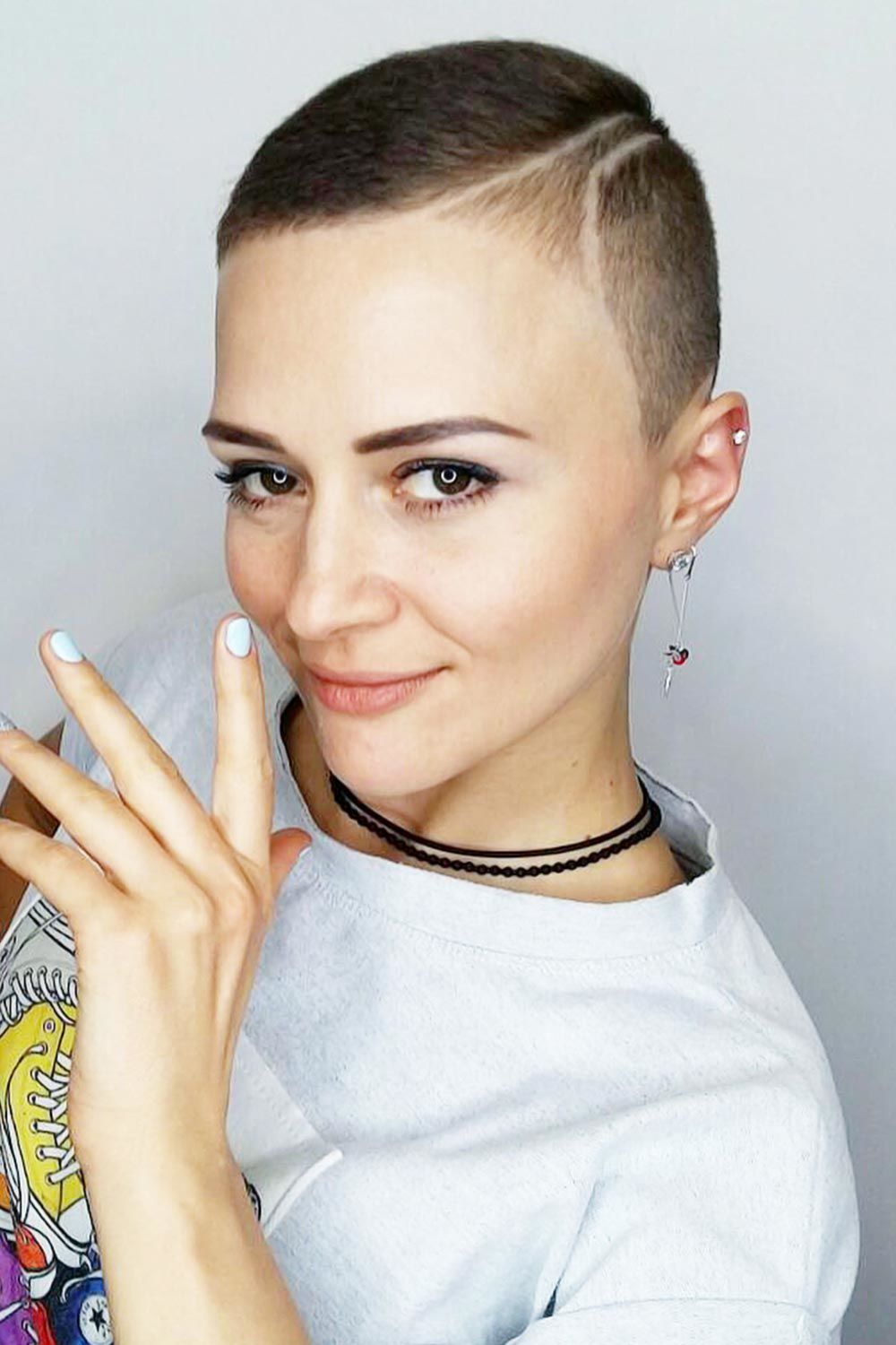 Cute and Rebellious Half Shaved Head Hairstyles