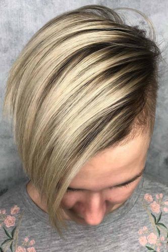 Cute and Rebellious Half Shaved Head Hairstyles