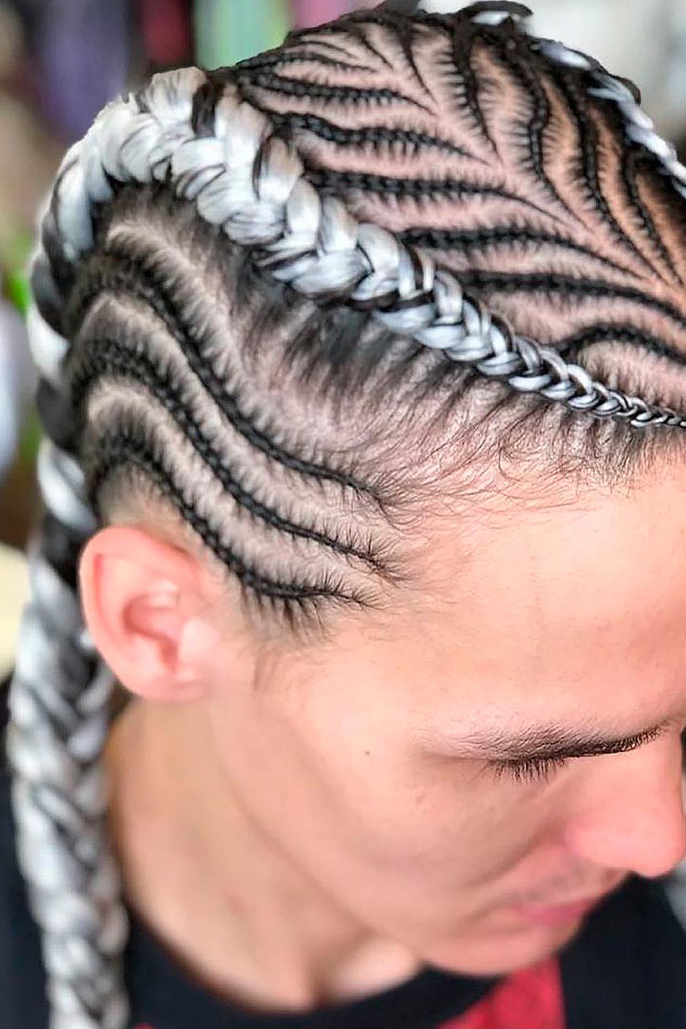 Unterhalten Verwandelt Sich In Busch White Guy Box Braids Wirksamkeit 