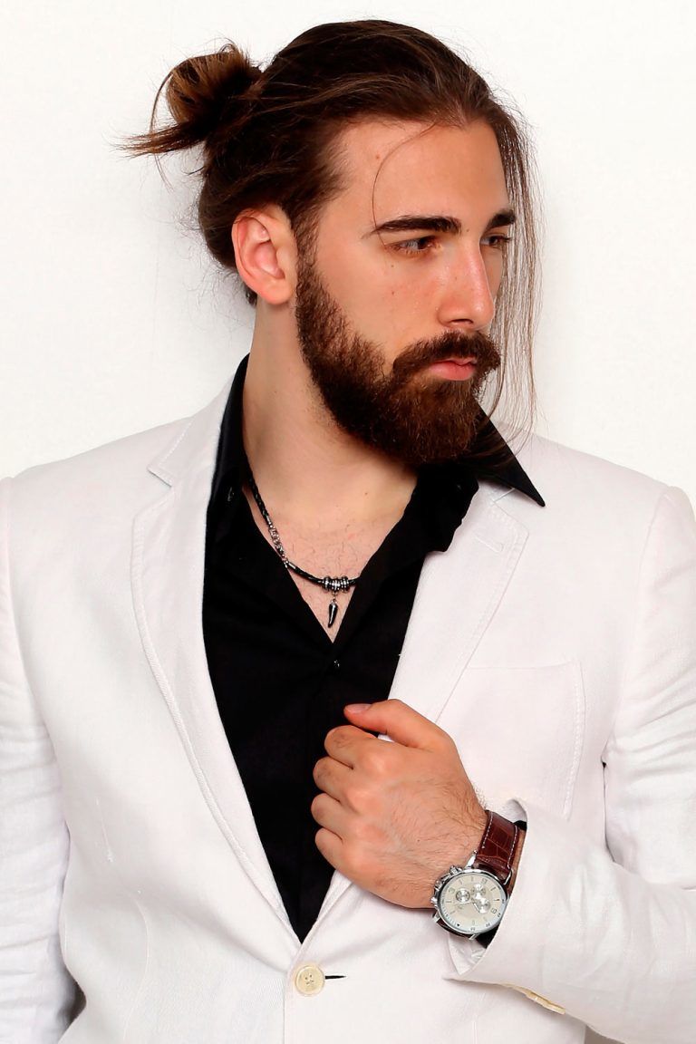 How To Get, Style, And Sport The On-trend Man Bun Hairstyle