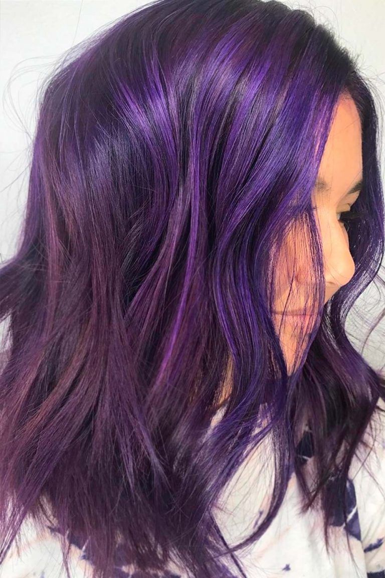 35 Unique Purple and Black Hair Combinations