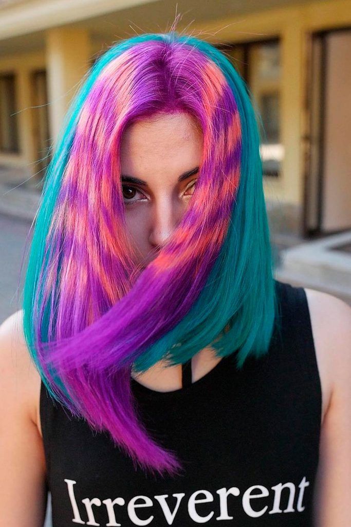Fabulous Purple and Blue Hair Styles
