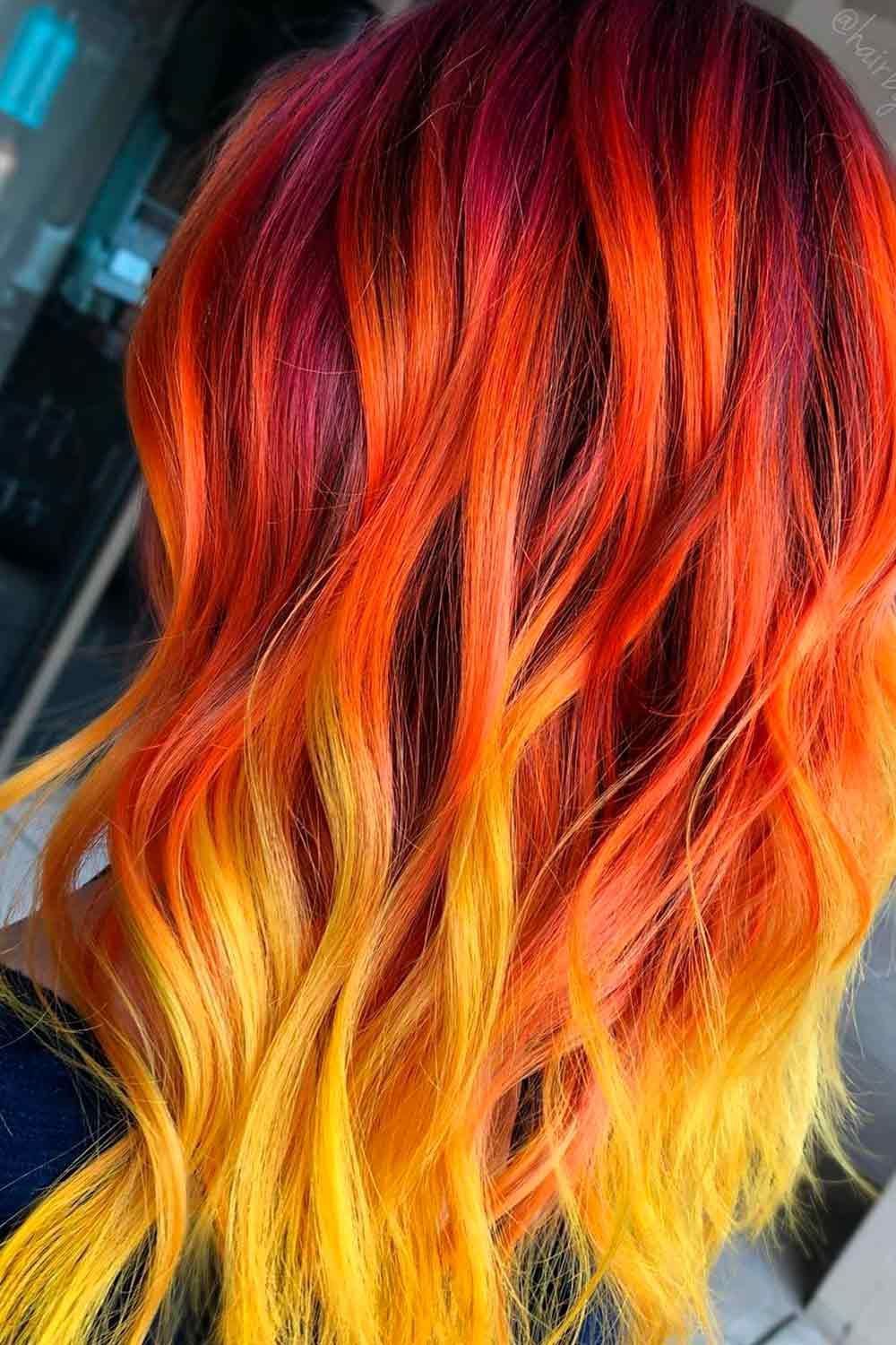 Beautiful Red Ombre Hair