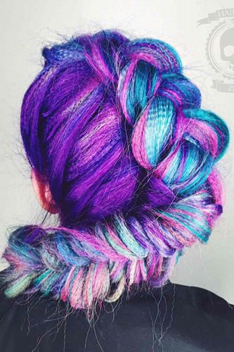 25 Inspirational Ideas For Your Purple Braids - Love Hairstyles