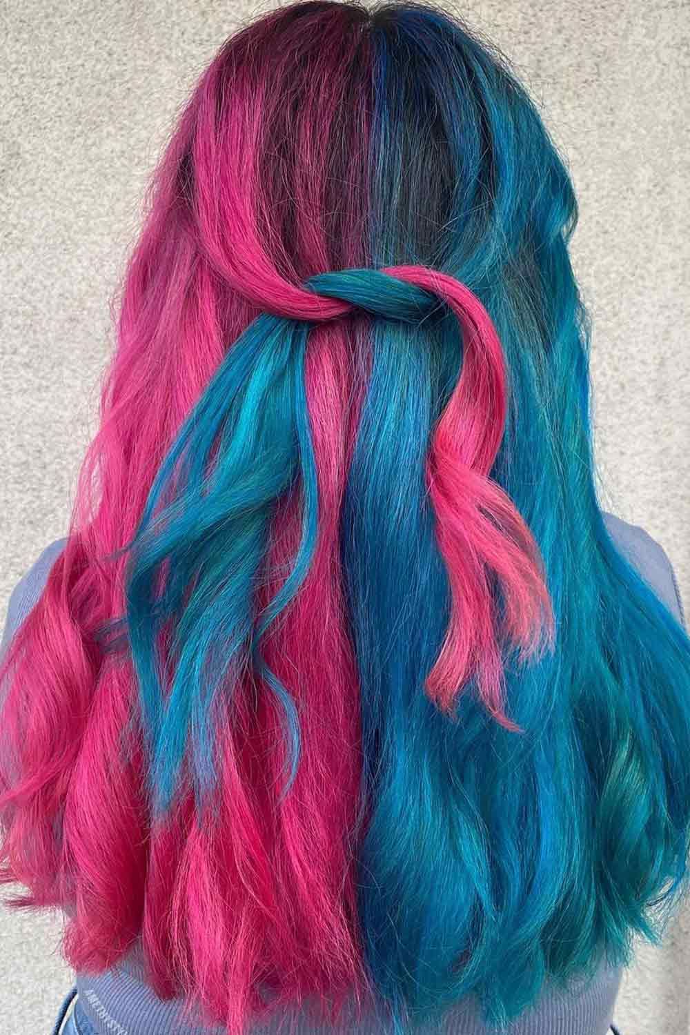 Half And Half Hair: Don’t Limit Yourself With Just One Shade!