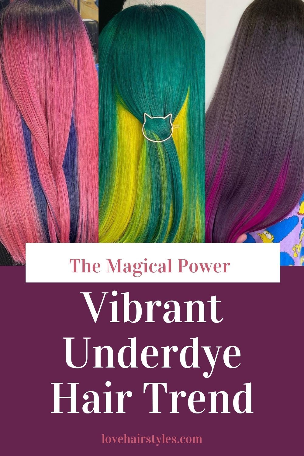 The Magical Power of Vibrant Underdye Hair Trend - Love Hairstyles