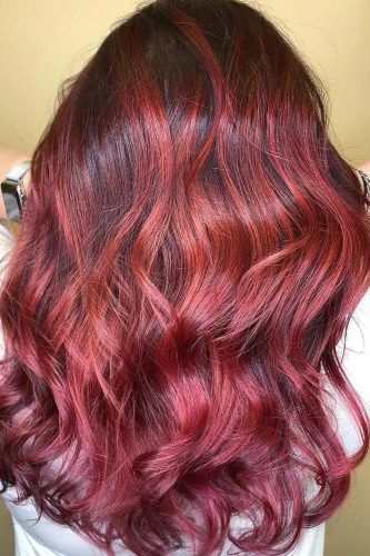 Impressive Chocolate Cherry Hair Color for Daring Gals