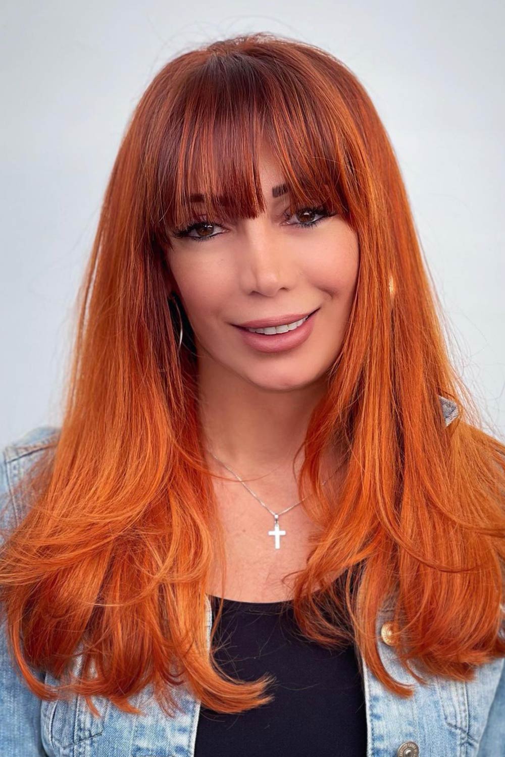 Long Hair With Bangs Styling Ideas