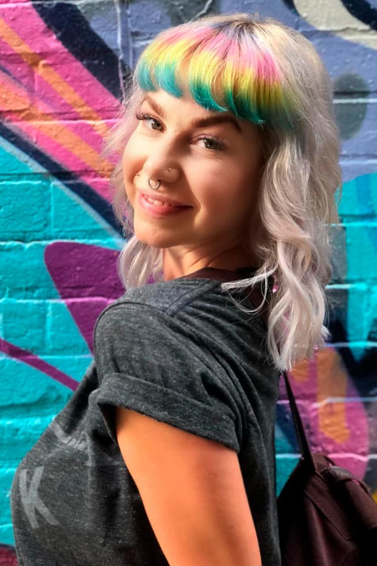 The Best Hairstyles With Dyed Bangs - Love Hairstyles