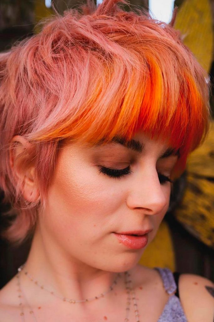 The Best Hairstyles With Dyed Bangs - Love Hairstyles