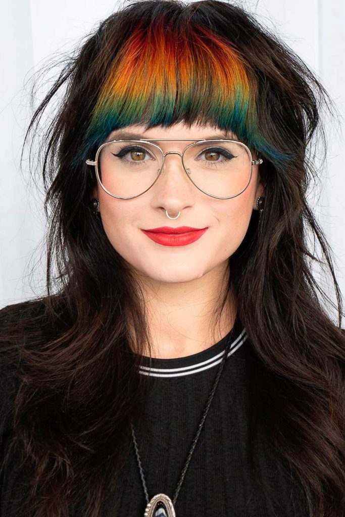 The Best Hairstyles With Dyed Bangs - Love Hairstyles