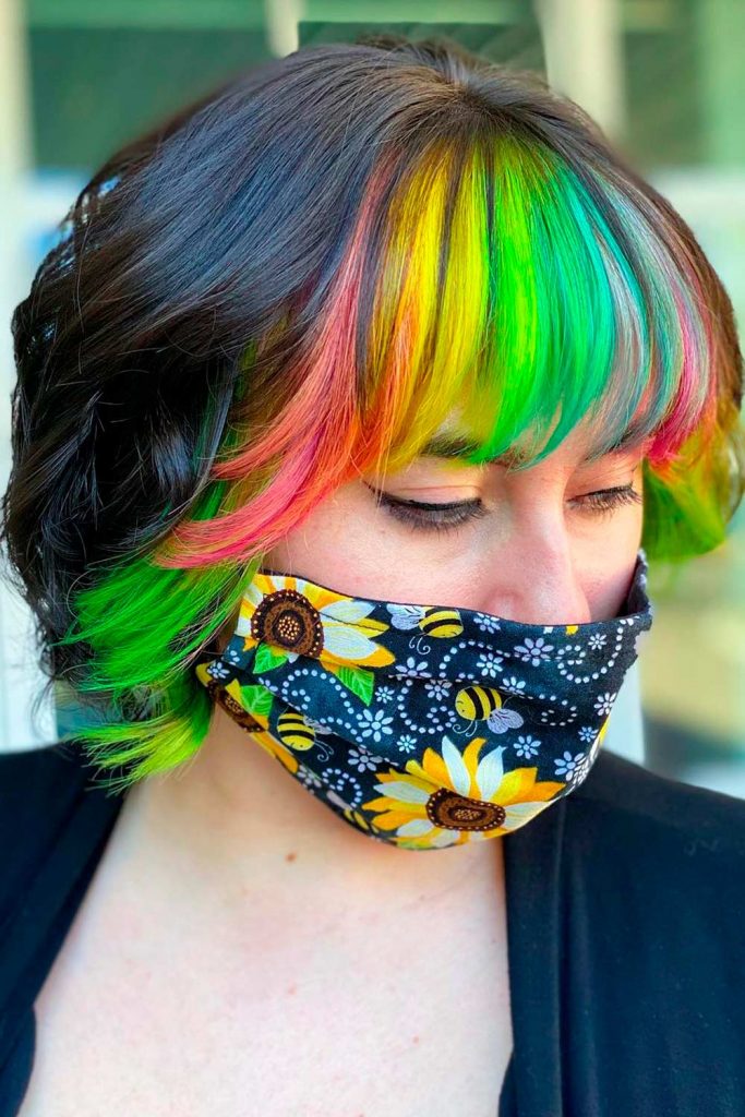 The Best Hairstyles With Dyed Bangs - Love Hairstyles