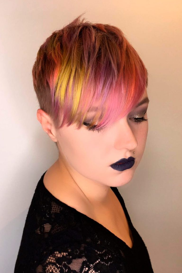 The Best Hairstyles With Dyed Bangs - Love Hairstyles