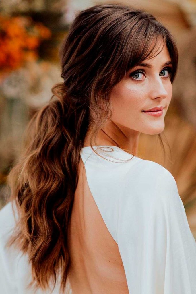 30+ Ways To Rock A Ponytail With Bangs - LoveHairStyles.com