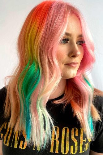 Fabulous Rainbow Hair Color Ideas