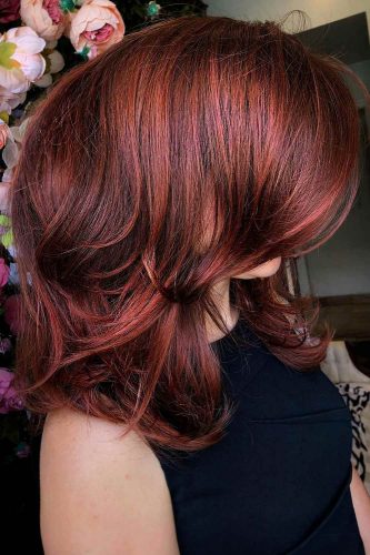 Impressive Chocolate Cherry Hair Color for Daring Gals