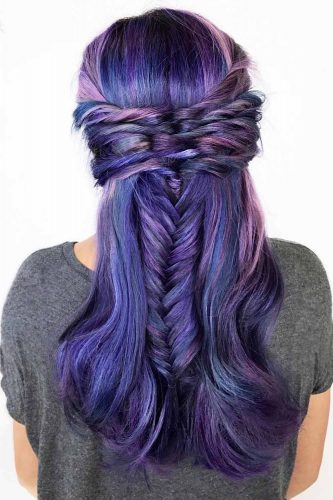 25 Inspirational Ideas For Your Purple Braids