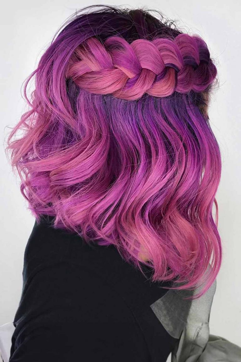 25 Inspirational Ideas For Your Purple Braids