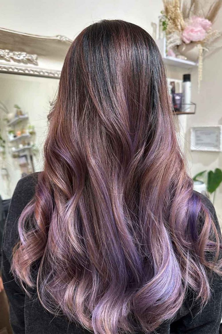 24 Stunning Purple Highlights Ideas To Make Your Daily Look Unique