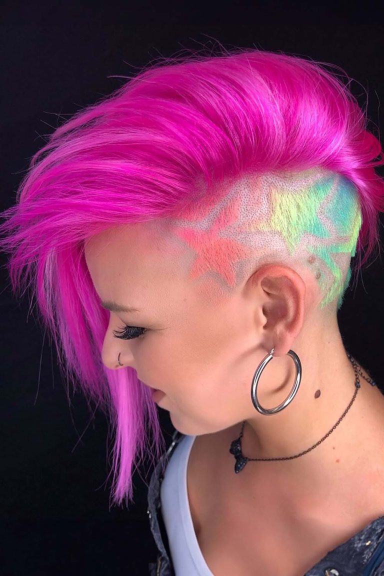 Different And Creative Undercut Designs For Bold Modern Ladies